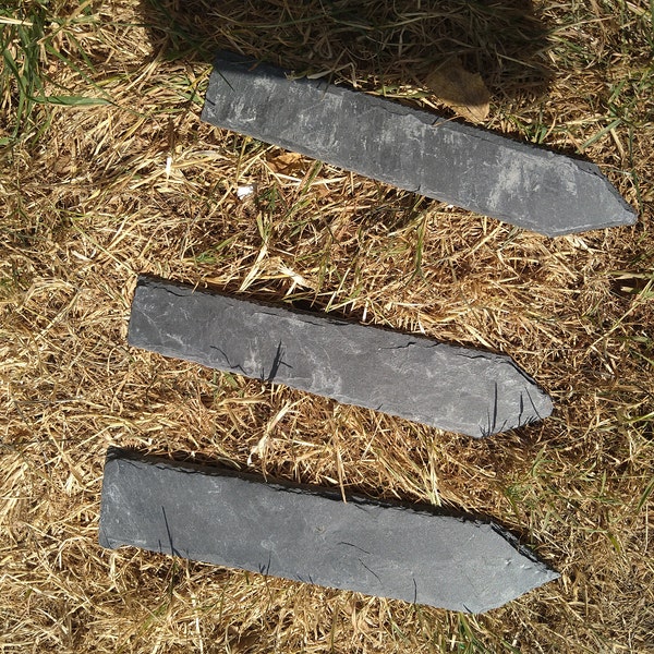 Handmade Slate Markers / Labels Packs of 10. Any Order Can Be Made ...
