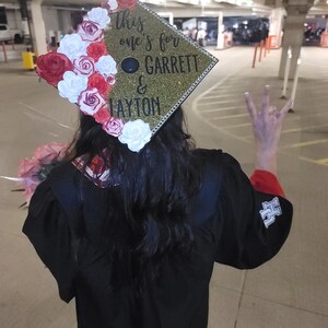 Graduation Flower Crown Graduation Cap Topper the End is Often | Etsy