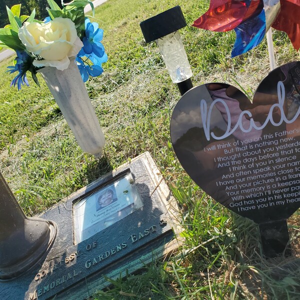 In Loving Memory Dad Father's Day Gift Memorial Grave Marker Grave ...