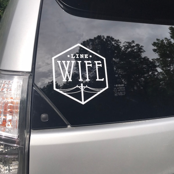 Line Wife Decal | Linewife Decal | Lineman Wife Decal | Journeyman ...
