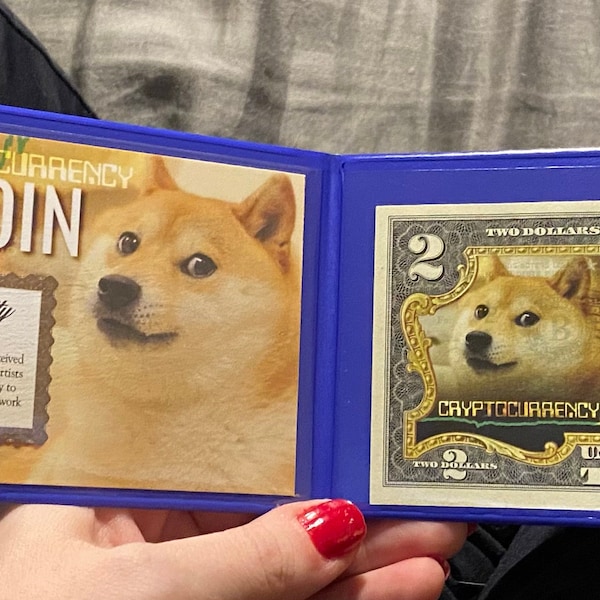 DOGECOIN Crypto Physical Commemorative Collectible Genuine US Two ...