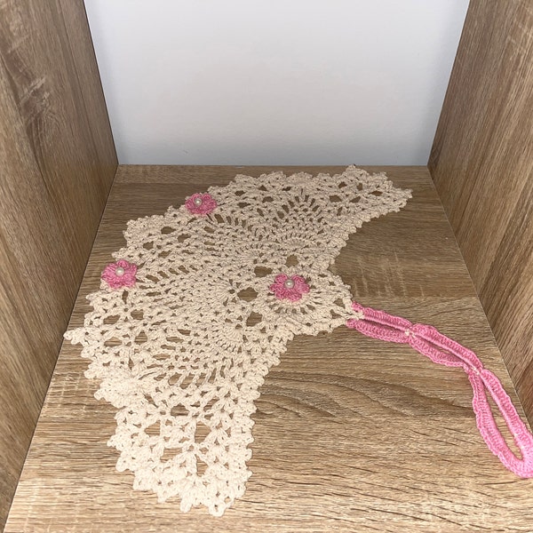 Crochet **WITH VIDEO TUTORIAL ** Vintage Crochet Fan Doily Pattern - Etsy