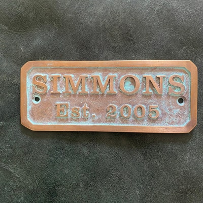 Custom Made Cast Bronze Signs & Plaques Personalized Logo/crest Plaques ...