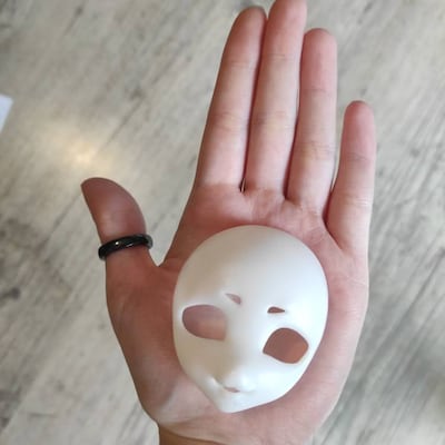 Luminous Cat Boy Premade Fursuit Head, Furry Mask, Kig Kemono Kigrumi ...