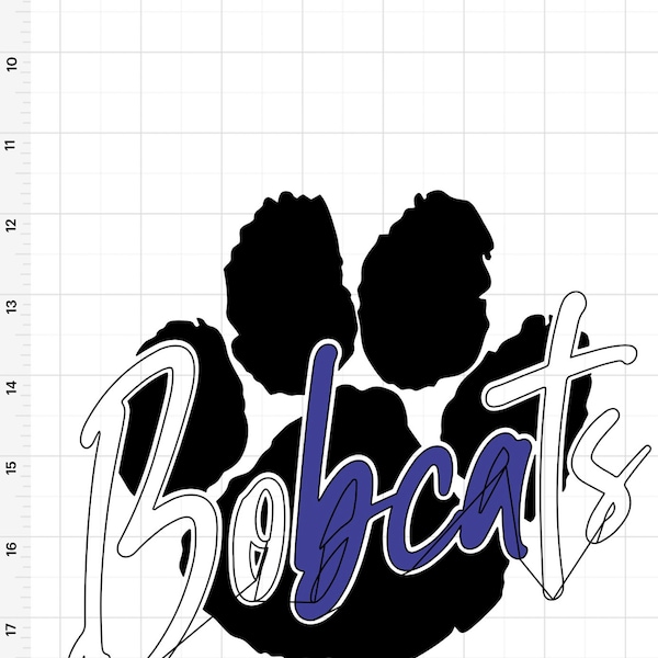 Bobcats Mascot Arch With Paws SVG Digital Instant Download Cut File for ...