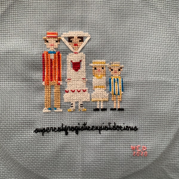 Parody Mary Poppins Supercali PDF Cross Stitch Pattern - Etsy
