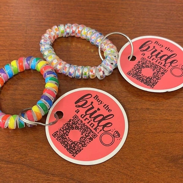 Buy the Bride a Drink Sticker, Bachelorette Party Favor, Venmo QR Code ...
