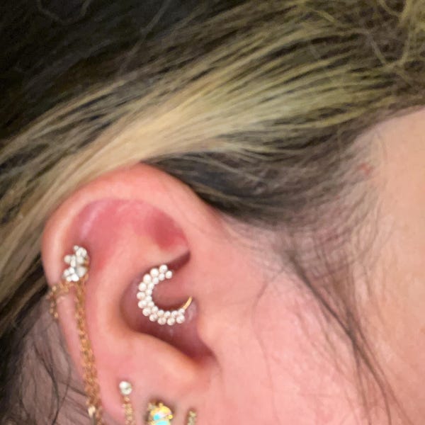 Helix Earring Cartilage Piercing 18g Diamond Cut Helix Hoop Silver ...