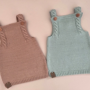 Robin Dress Knitting Pattern Baby Dress Knitting Pattern Baby Overalls ...
