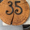 8'' Large Metal House Numbers. Hand Forged Iron House Number. 8 Inch ...