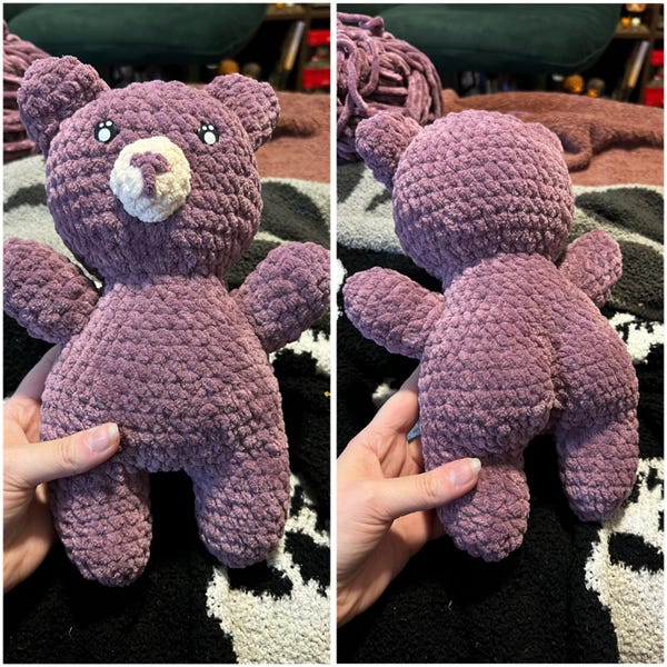 Booty Bear Crochet Pattern PDF - Etsy