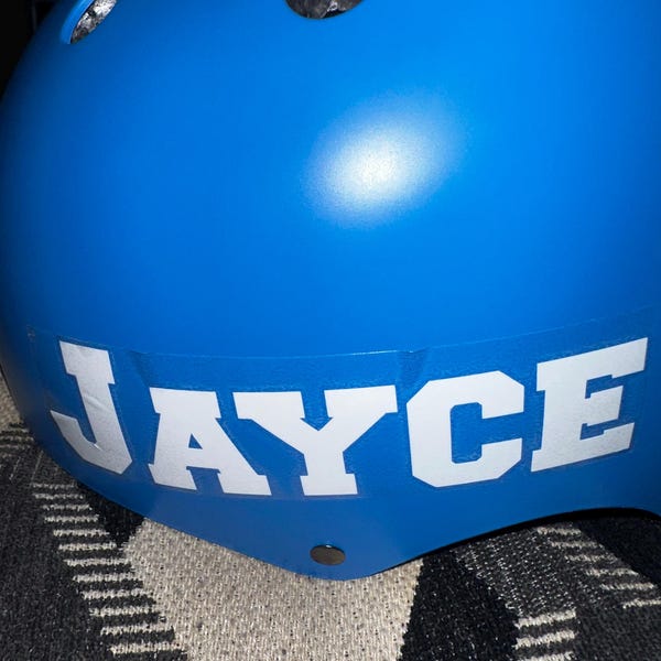 Custom Kids Bike Helmet Name Decal Bike Helmet Stickers Personalized ...