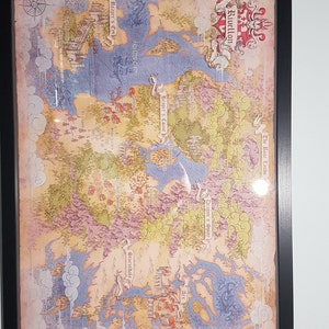 Dragon Age Origins Fereldan Map High Quality A3 A2 or A1 | Etsy UK