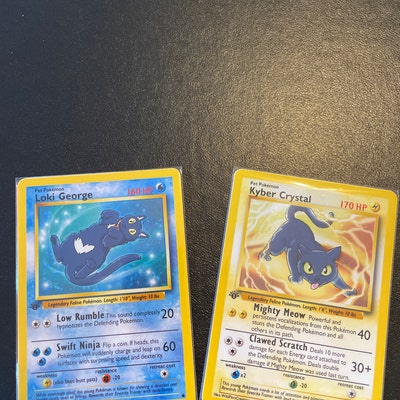 Holographic Pokémon Card - Etsy