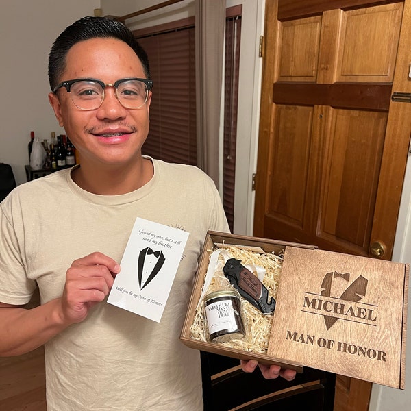 Groomsmen Proposal Box - Will You Be My Groomsman, Best Man Proposal ...