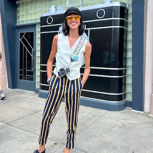 Vintage 70s-80s Weathervane Petites Long Sleeve Collared Geometric ...