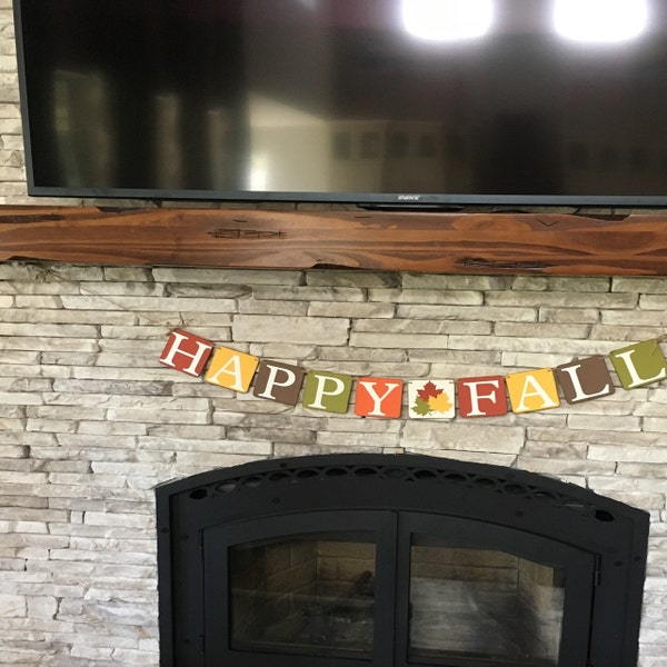 As Seen in HGTV Magazine, Happy Fall Banner, Happy Fall Sign, Fall Home ...