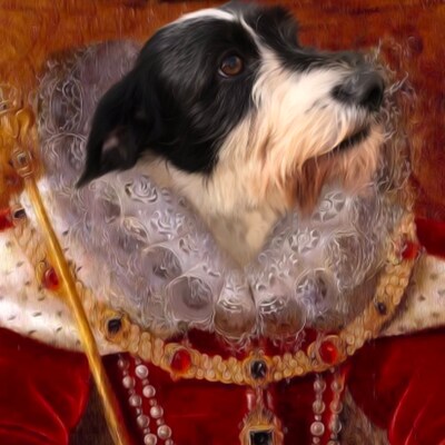 Renaissance Dog Portrait From Photo Custom Regal Portraits - Etsy