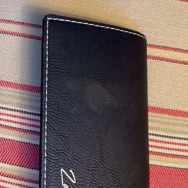 Personalized Checkbook Cover, Leather Checkbook, Checkbook Wallet and ...