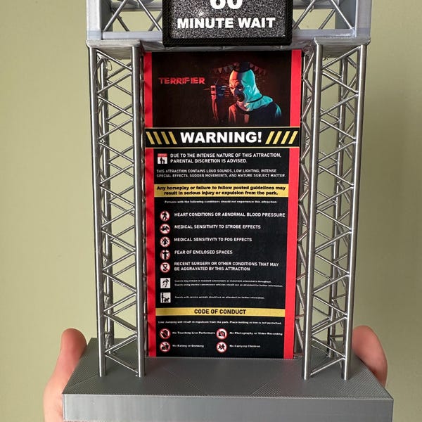 Haunted House Entrance Portal & Wait Time Sign Inspired by HHN ...