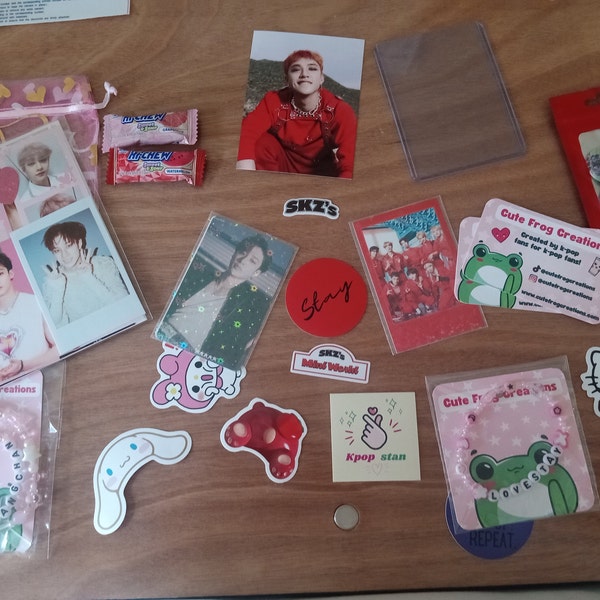 Stray Kids Mystery Goodie Bag: Photocards, Stickers & More for K-pop ...