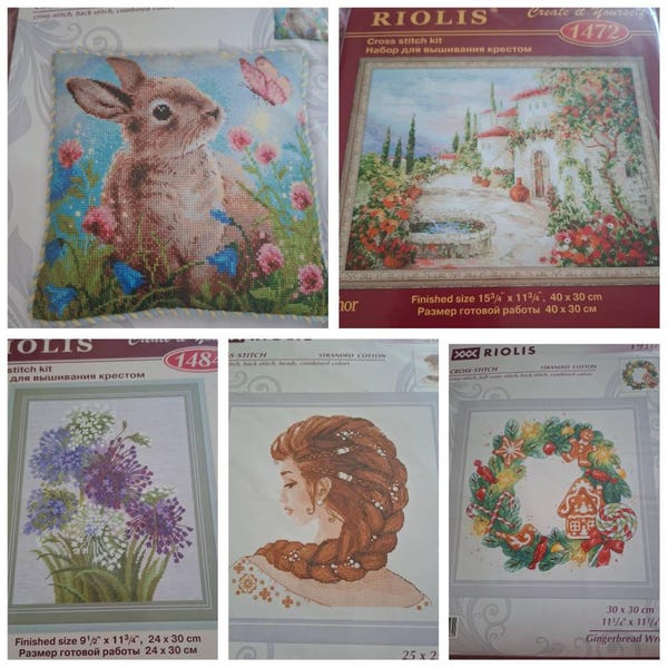 RIOLIS Counted Cross Stitch Kit 2250 Birds on the Branch, Embroidery ...