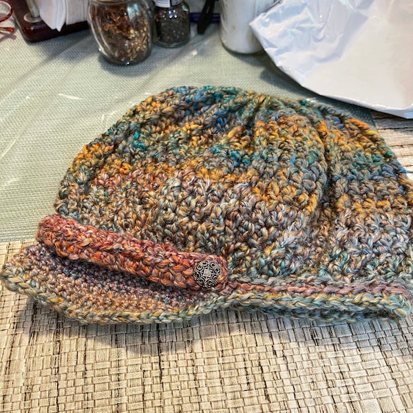 Winter Slouchy Beanie, Crochet Slouchy Beanie, Winter Beanie, Slouch ...