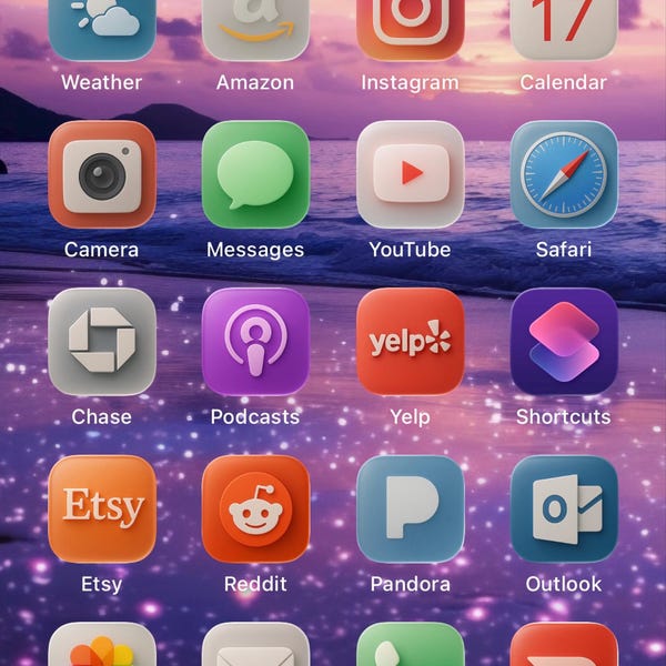 147 Candy Pastel Fuzzy App Icons | Cute Ios Icon Pack | Aesthetic App ...