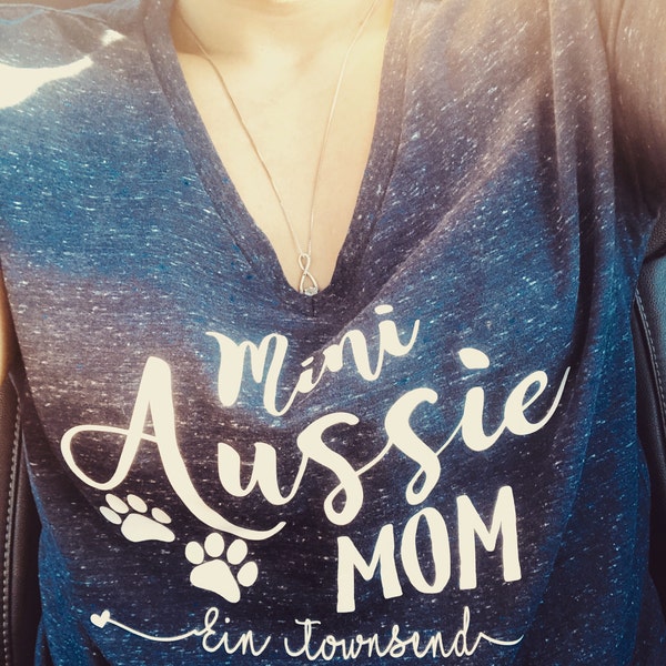Aussie Shirt - Mini Aussie Mom Casual Dog Shirt - Mini Aussie Shirt ...