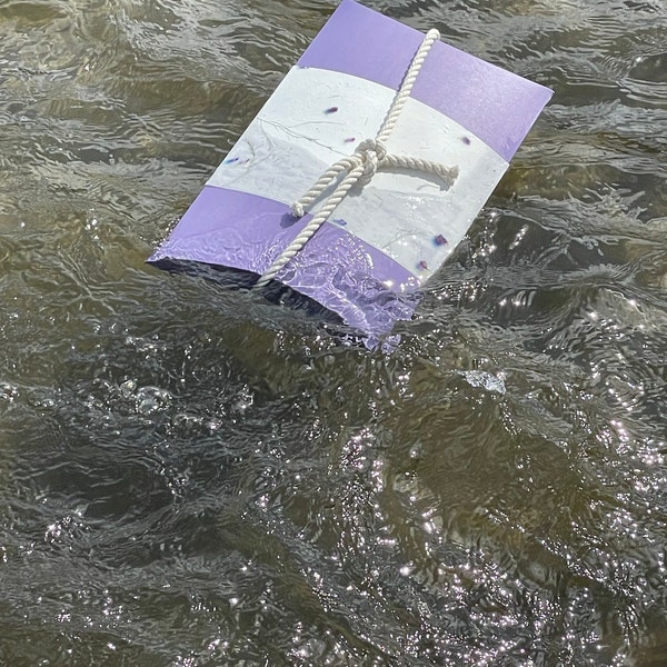 Purple Petals Water Burial Urn – Biodegradable Cremation Pillow - Etsy