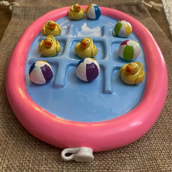 MINI Waffle Tic Tac Toe Game Set With Strawberry and Banana Slice Game ...