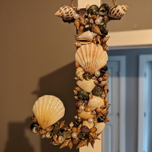 Shell Letter, Coastal Shell Name, Beach Decor, Wedding Gift - Etsy
