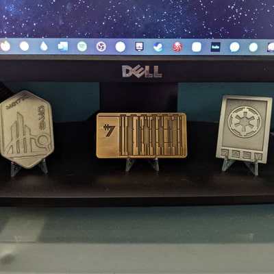 Gold Republic Credit Solid Metal Sabacc Gaming Tokens Star Wars Sabacc ...