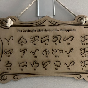 The Complete Baybayin Alphabet / House Decor / Filipino Scripture - Etsy