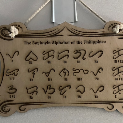 The Complete Baybayin Alphabet / House Decor / Filipino Scripture - Etsy