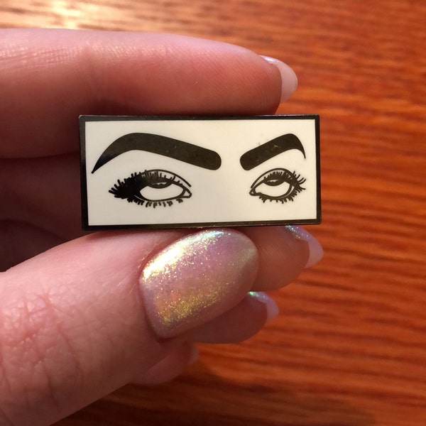 Big Mood - Forever Mood - Eye Roll Enamel Pin - Rolling Eyes - Annoyed ...