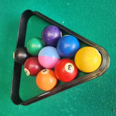 Gender Reveal 9 Ball Pool / Billiard Ball 9ball Design With Pink And/or ...