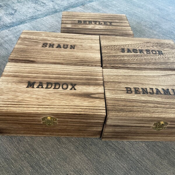 Pre-built or Hand-built Custom Name Wooden Rock Box, Nature Collection ...