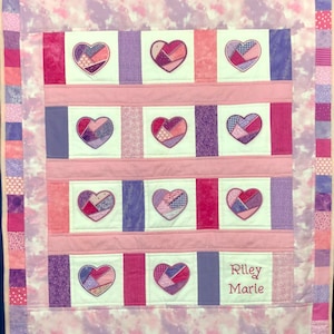 Crazy Patch Heart Machine Applique Design, Valentines Day Embroidery ...