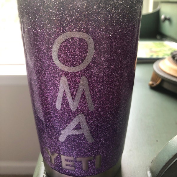 Purple Tumbler, Purple Glitter Cup, Purple Cup, Glitter Cup, Glitter ...