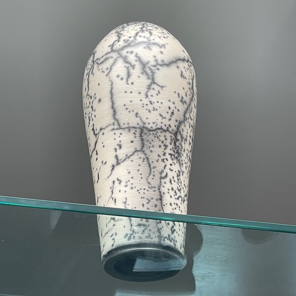 Raku Pottery With Striped Crackle Glaze. Orange and Brown. - Etsy