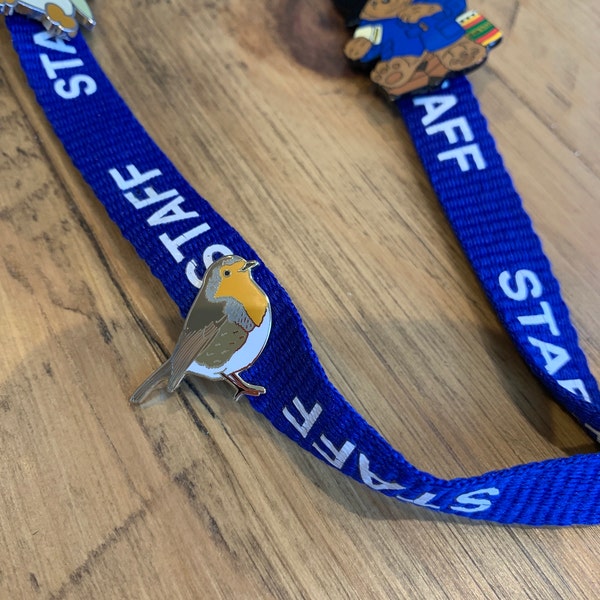 Robin Enamel Pin - Gold Robin Pin - Robin Lapel Pin - British Nature ...