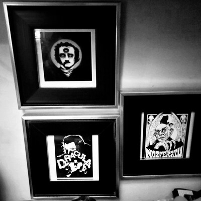 Simple CUSTOM Decals die-cut Vinyl of YOUR Logo or Lettering Black or ...