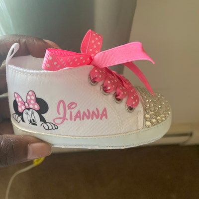 Minnie Mouse Baby Shoes First Birthday Baby Shower Disney - Etsy