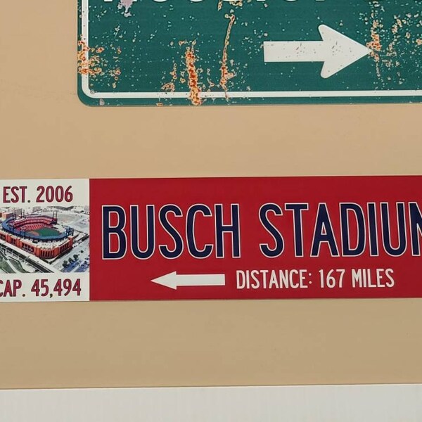 Busch Stadium | St. Louis Cardinals | Custom Street Sign | Personalize ...