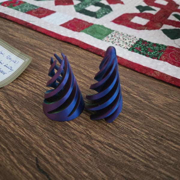 3d Printed Spiral Vortex Fidget Cone Hands on (ice Pop Frost Blue) - Etsy