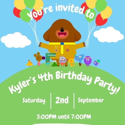 Bing Digital Birthday Party Invitation Instant Download Editable Canva ...