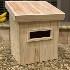 Mailbox, Wood Mail Box, Unfinished Mailbox, Outdoor Mail Box, Wall ...