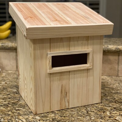 Mailbox, Wood Mail Box, Unfinished Mailbox, Outdoor Mail Box, Wall ...