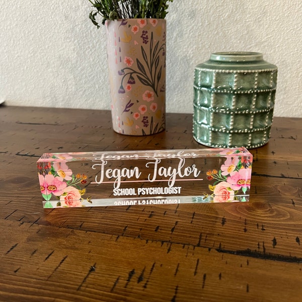 Custom Desk Sign, Office Decor, Executive Gift, Professional Name Plate ...